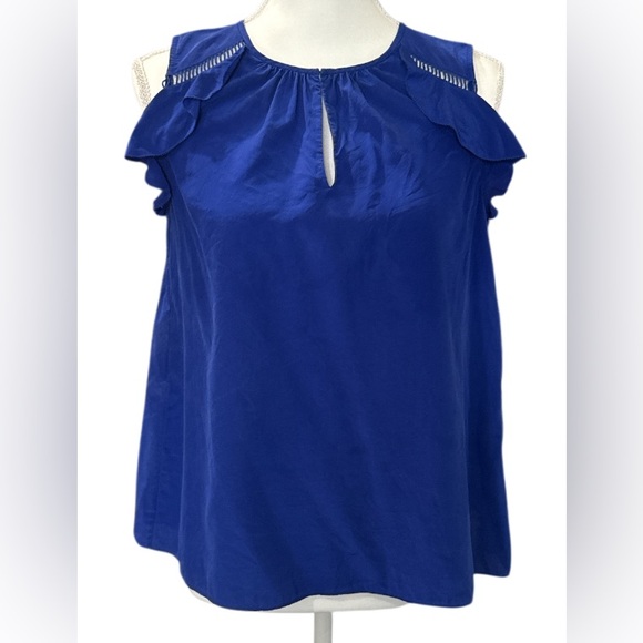 kate spade | Tops | Kate Spade Blue Blouse With Elegant Design | Poshmark